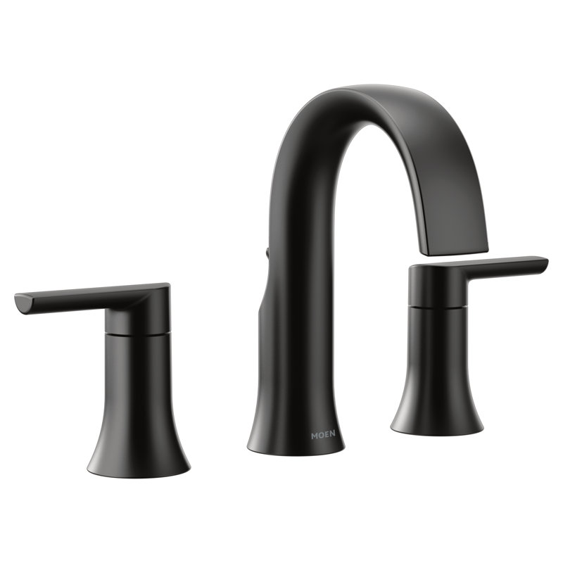 Moen Doux Two-Handle Widespread Bathroom Faucet Trim Kit, Valve Required & Reviews | Wayfair